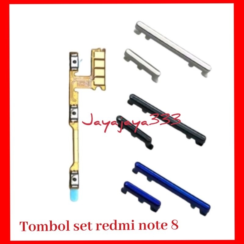 Jual Tombol set redmi note 8 Original fullset tombol+flex on off Volume | Shopee Indonesia