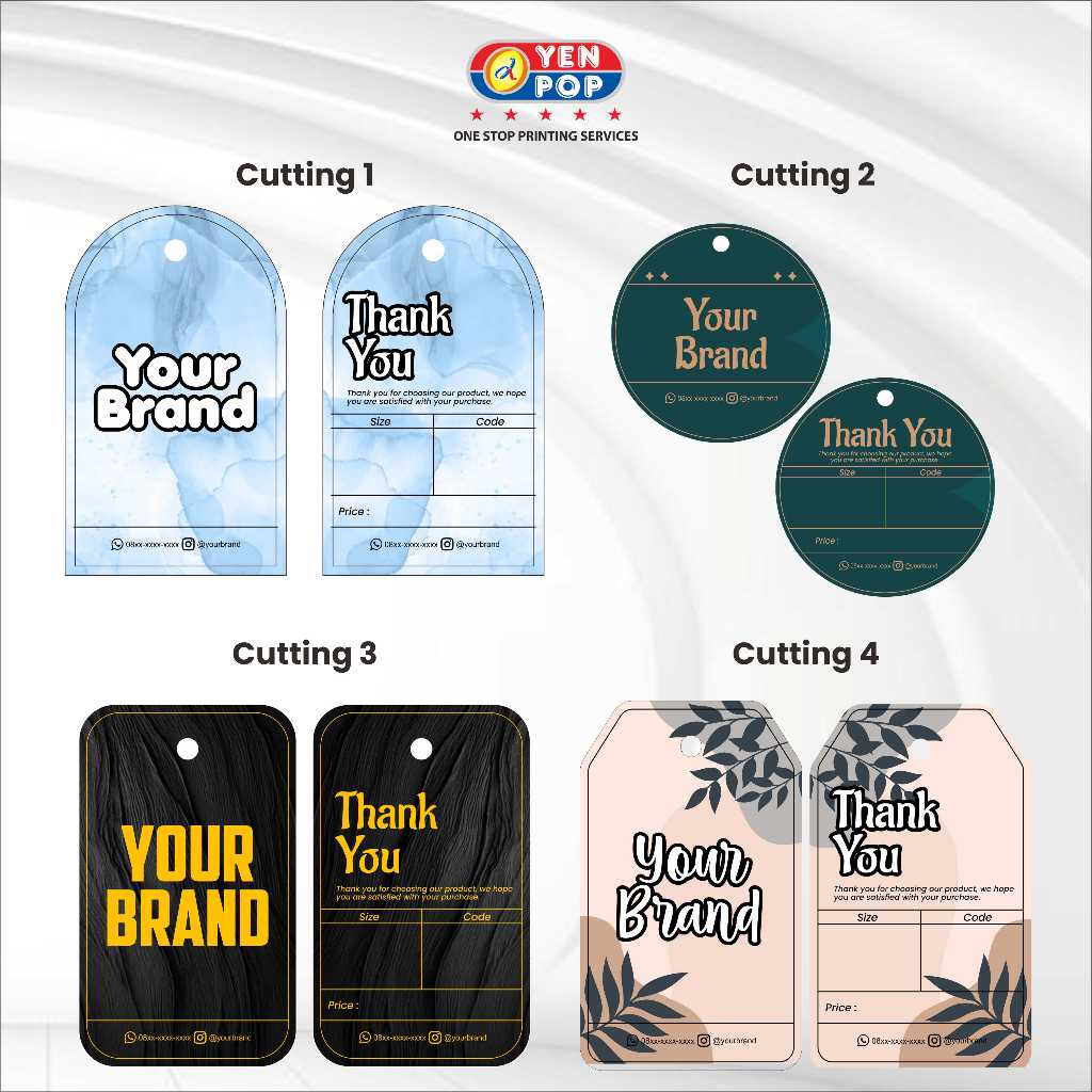 Jual Label Hang tag Baju / Hang Tag Baju / Hang Tag Custom / Hang Tag ...