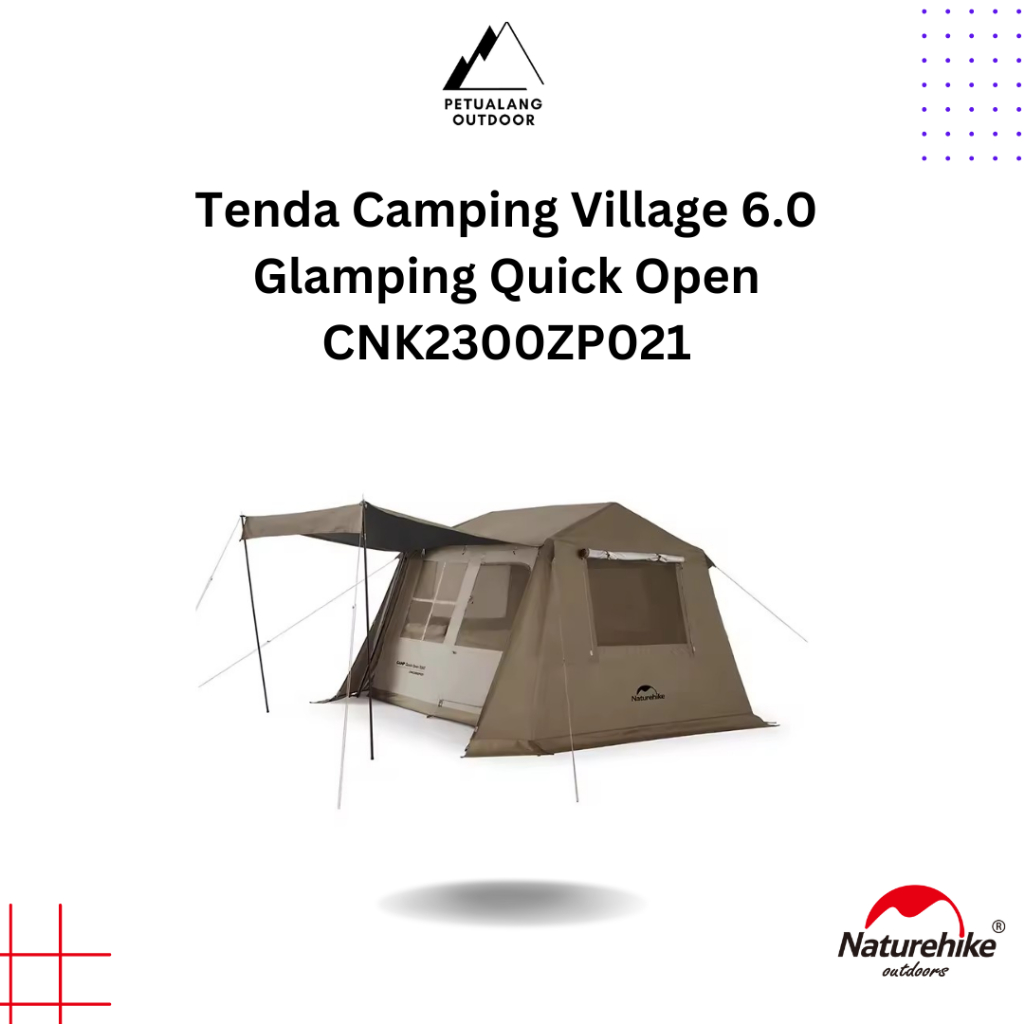 Jual Naturehike Tenda Camping CNK2300ZP021 Village 6.0 Glamping Quick Open | Shopee Indonesia