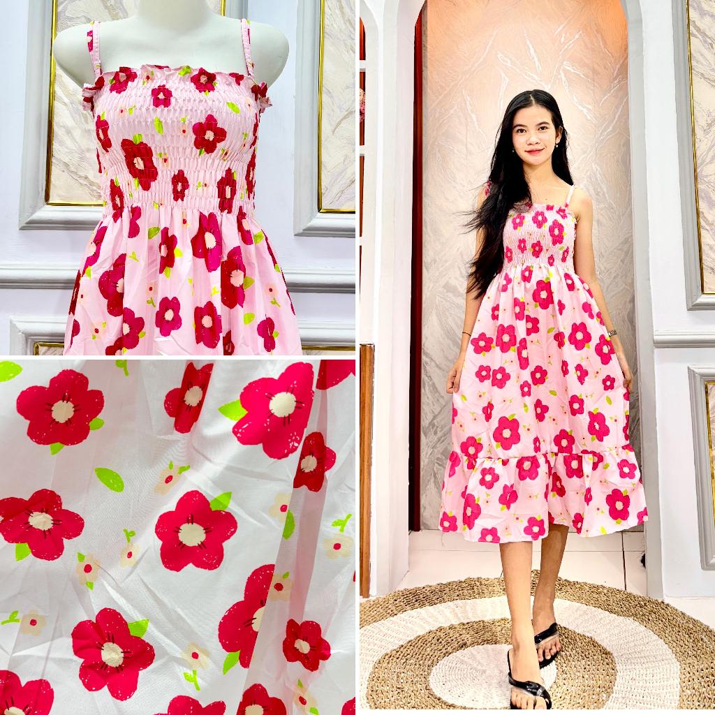 Jual Babydoll DRESS TALI WANITA / DRESS TANKTOP / Dress Smocked full ...