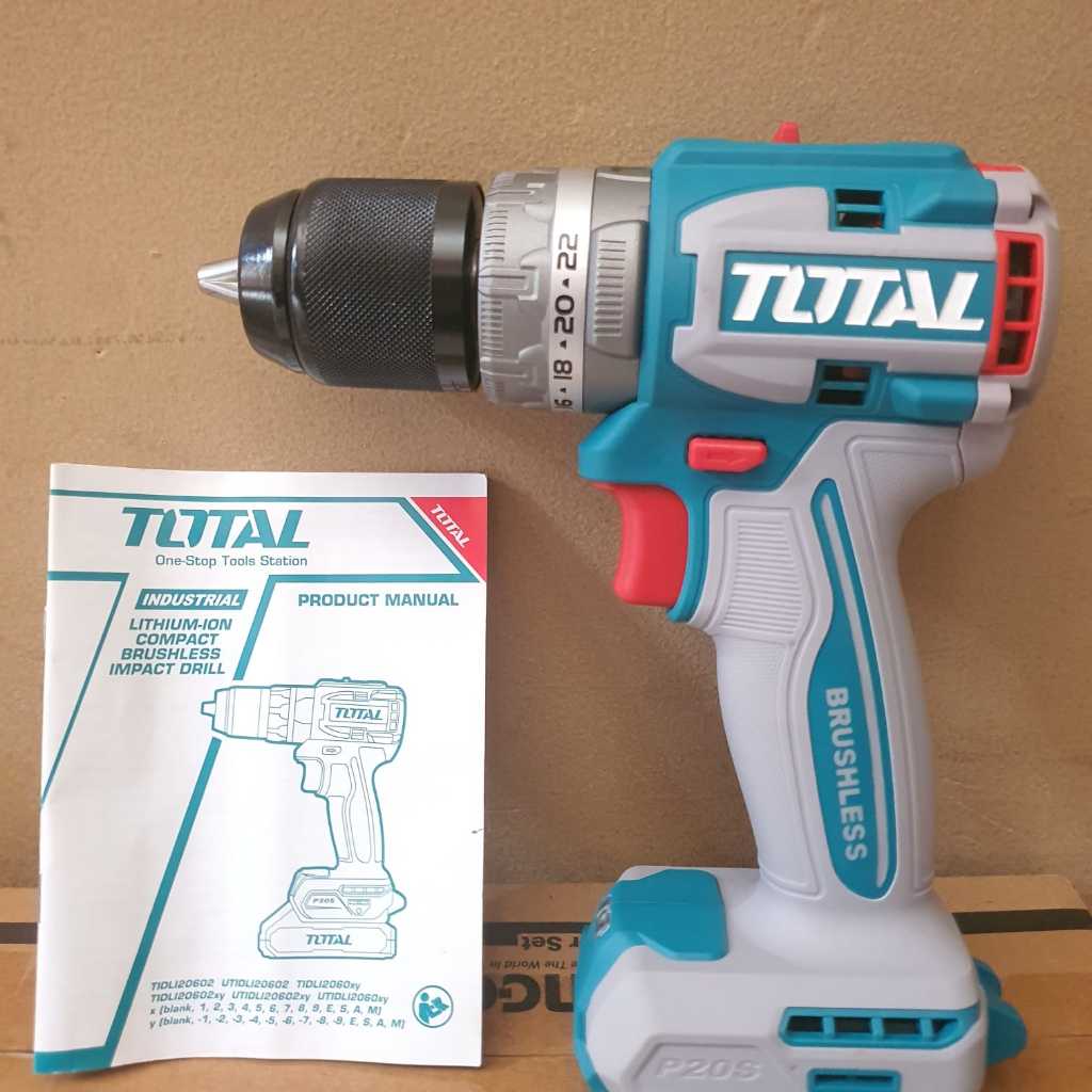 Jual Bor Impact Cordless 13mm Brushless TOTAL TIDLI20602 - UNIT ONLY | Shopee Indonesia