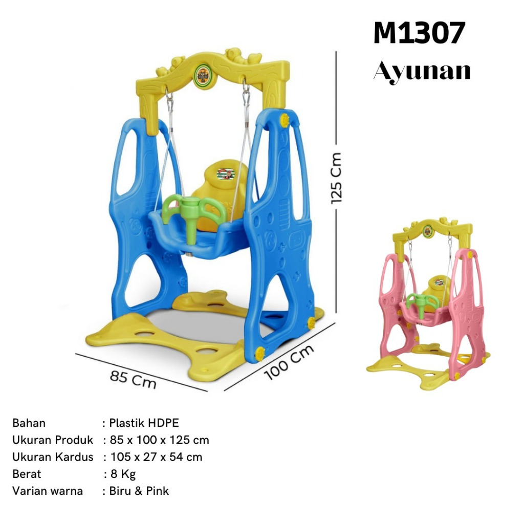 Jual Mainan Ayunan Anak Berbahan Plastik HDPE M1307 Playround | Shopee ...