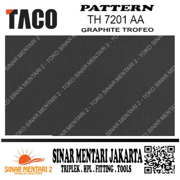 Jual TACO HPL PATTERN TH 7201 AA GRAPHITE TROFEO | Shopee Indonesia