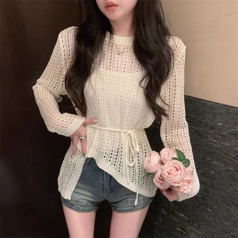 Jual YURUMA Sweater rajutan berongga, penutup pelindung sinar matahari ...