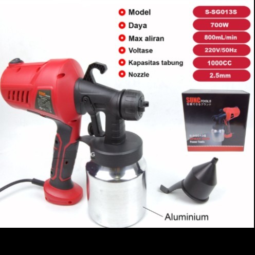 Jual Mesin Semprot Cat Listrik Spray Gun Electric SUNC TOOLS - PLASTIK ...