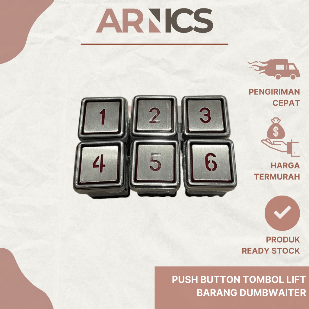 Jual Push Button Tombol Universal Lift Barang Dumbwaiter Passenger AK03 ...