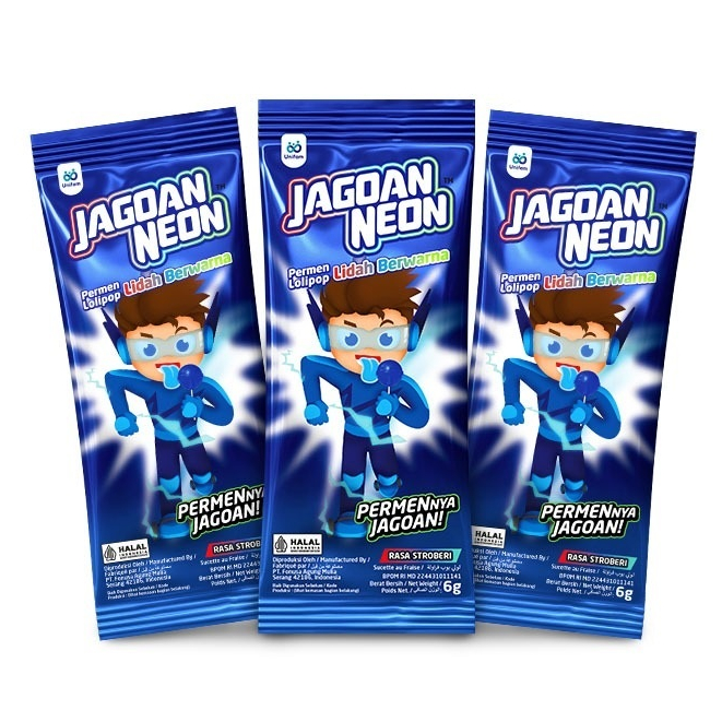 Jual Jagoan Neon Lollipop Hanger Rasa Stroberi 6Gr | Shopee Indonesia