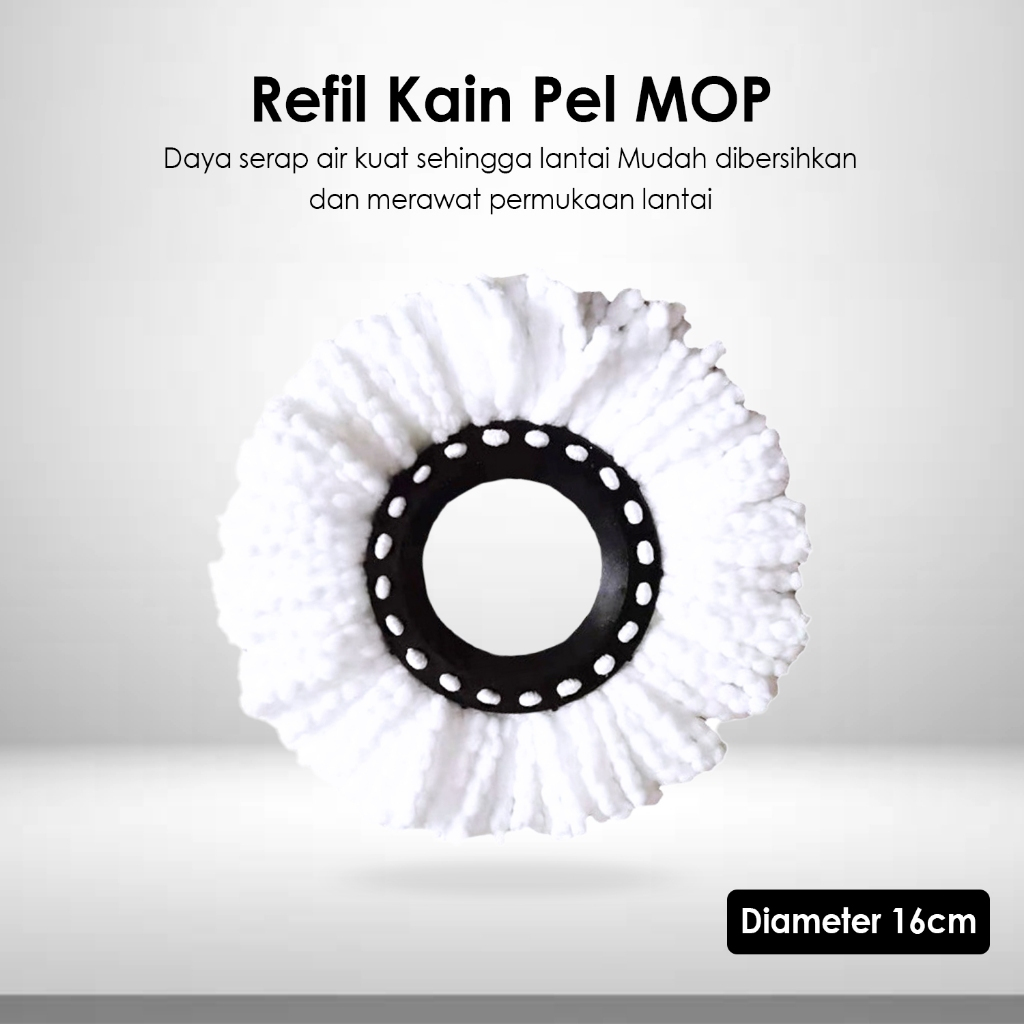 Jual Refill Pell Magic Mop Refill Kain Pel Spin Mop Putar Otomatis ...