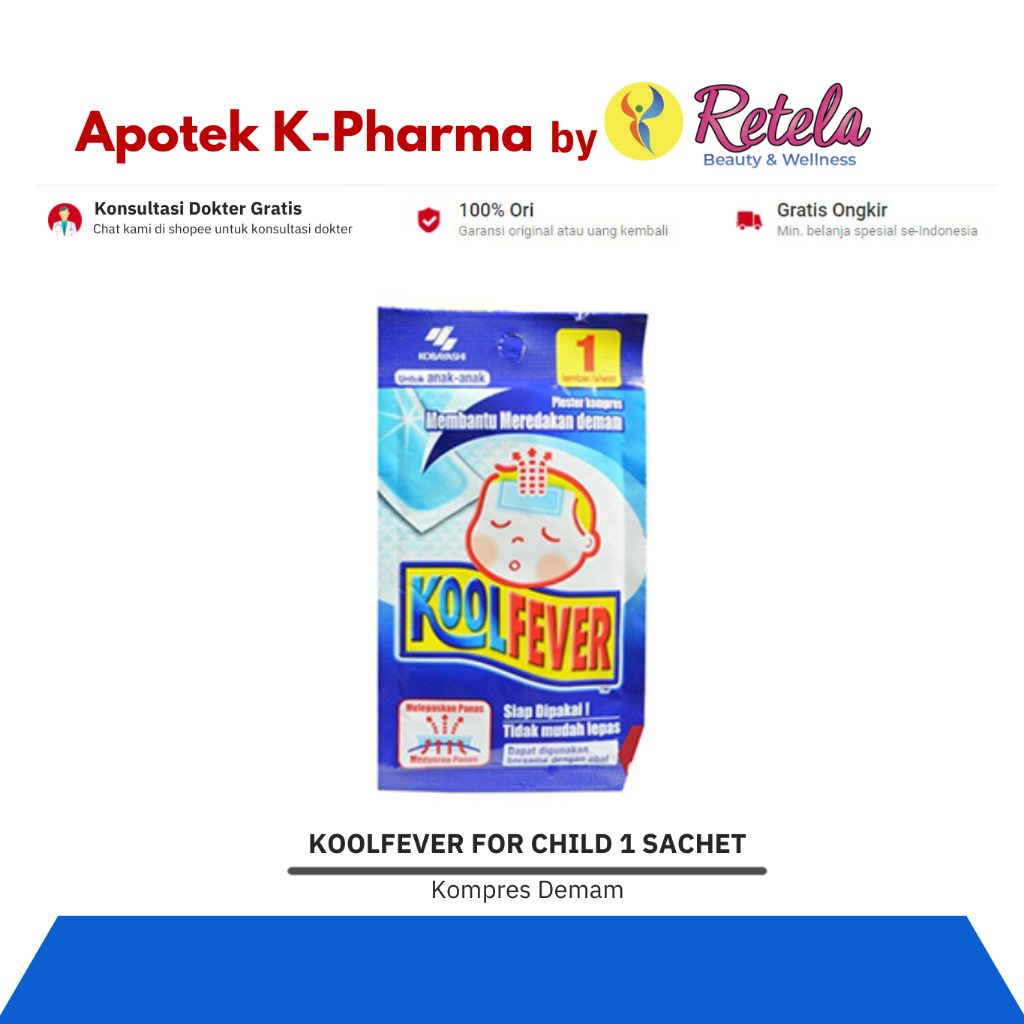 Jual KOOLFEVER FOR CHILD 1 SACHET | Shopee Indonesia