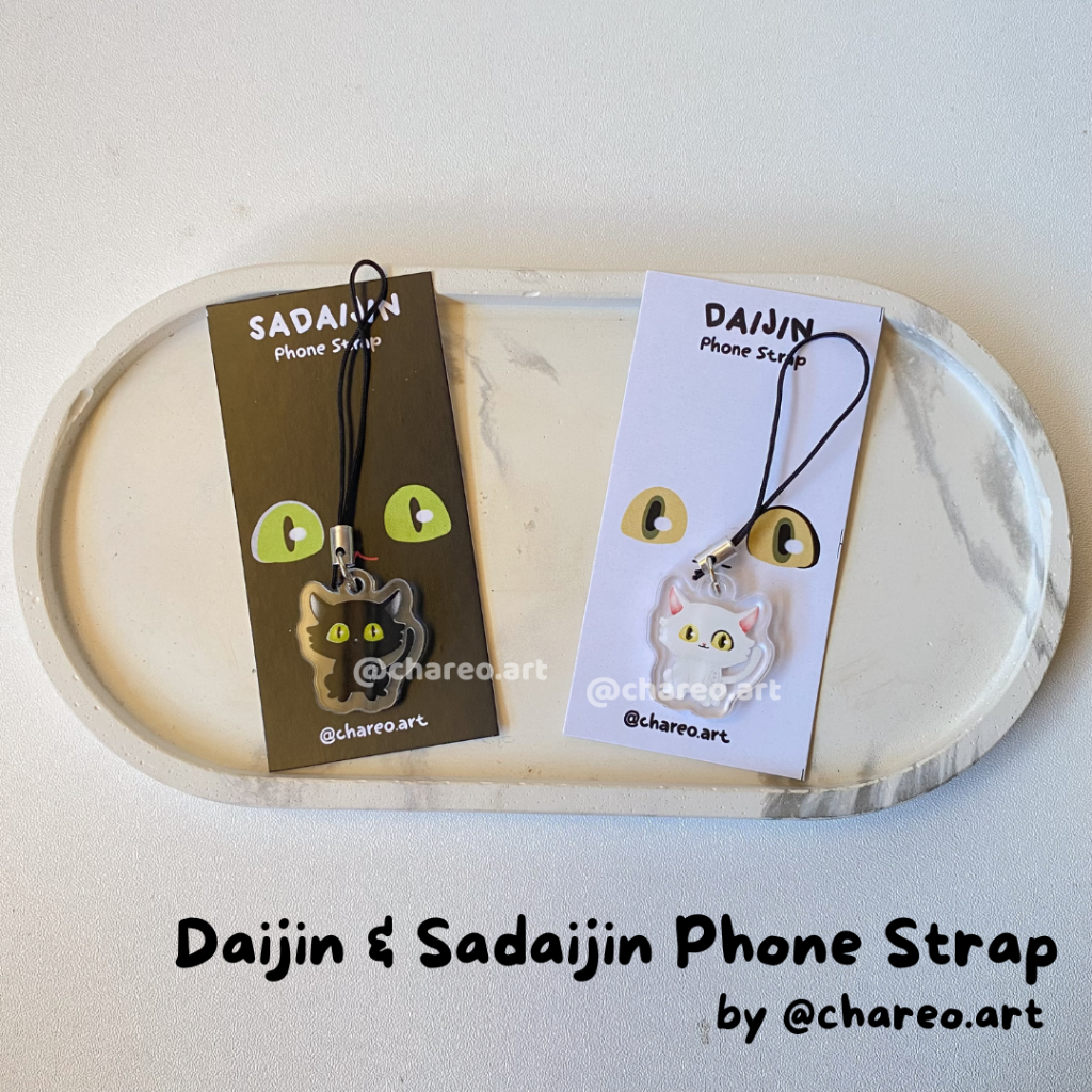 Jual Daijin & Sadaijin Phone Strap by @chareo.art (gantungan hp ...
