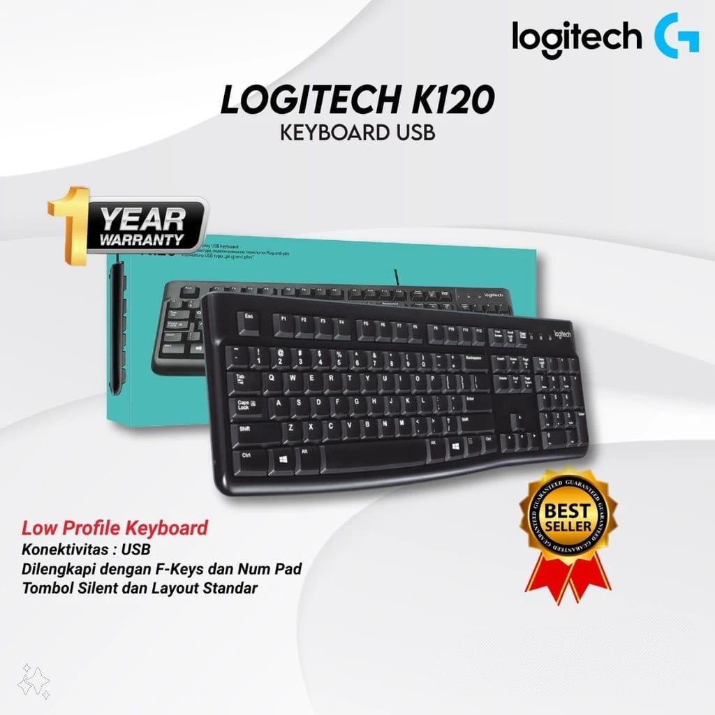 Jual Keyboard Logitech K120 USB Original 100% Garansi Resmi 1 Tahun ...