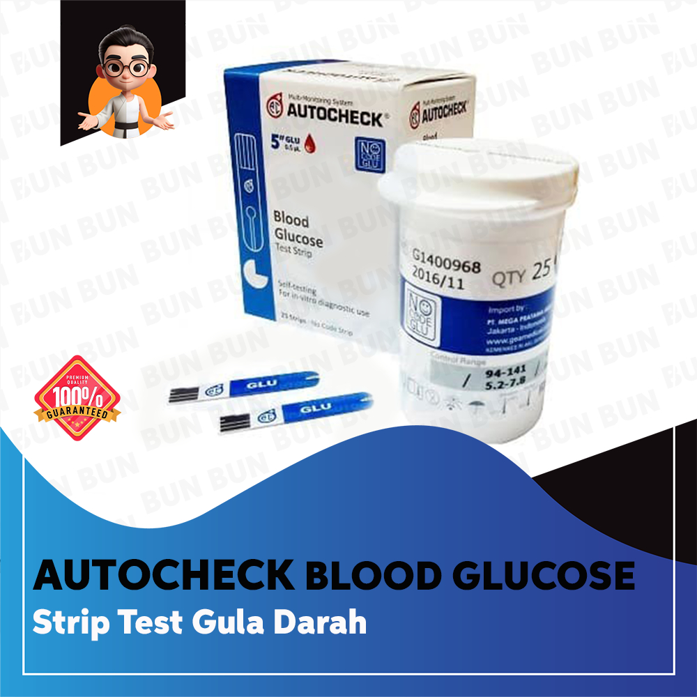 Jual STRIP GULA DARAH AUTOCHECK REFILL GLUCOSE AUTO CHECK - Alat Ukur ...