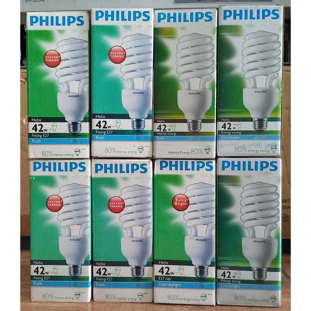Jual Philips Lampu Helix 42W Putih E27 Bohlam Spiral 42 Watt Cool Daylight | Shopee Indonesia