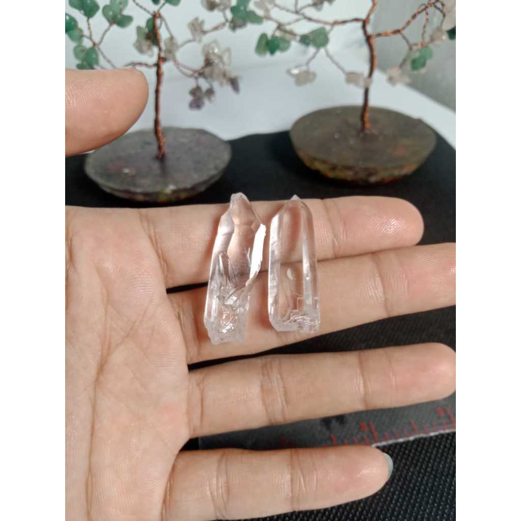 Jual Natural Pointer Clear Quartz Pakistan Paket (8) | Shopee Indonesia