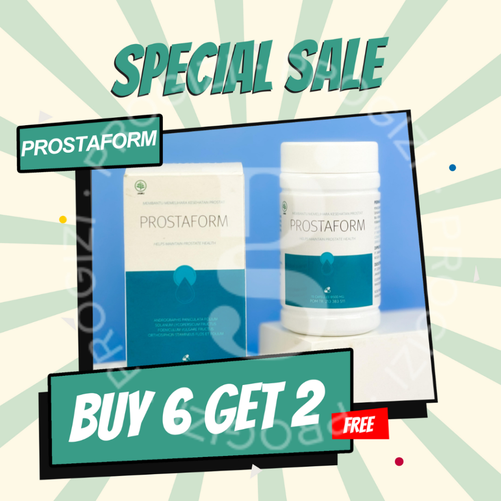 Jual PROGIZI Prostaform Herbal Prostat Original 15 Kapsul (8 botol ...
