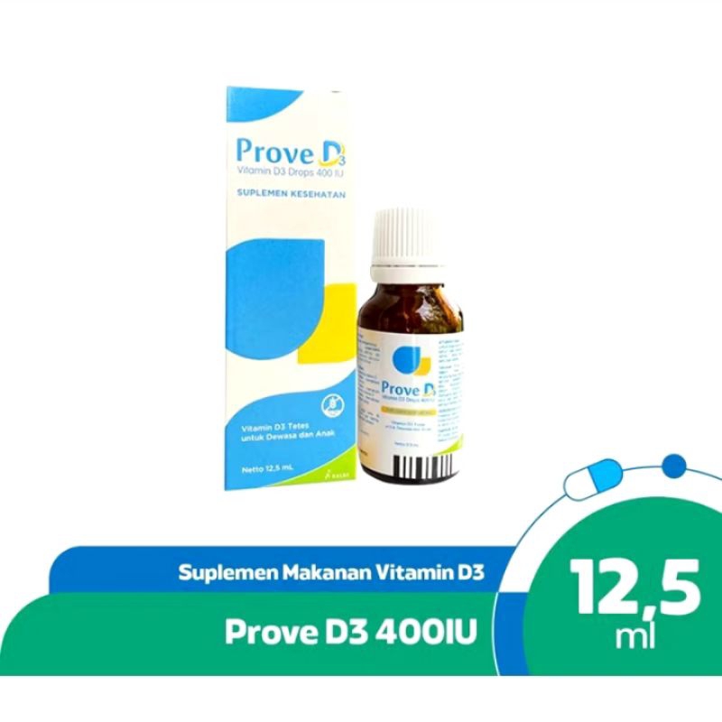 Jual PROVE D3 DROPS Vitamin D3 Tetes 12,5 ml Vitamin Anak / Suplemen ...