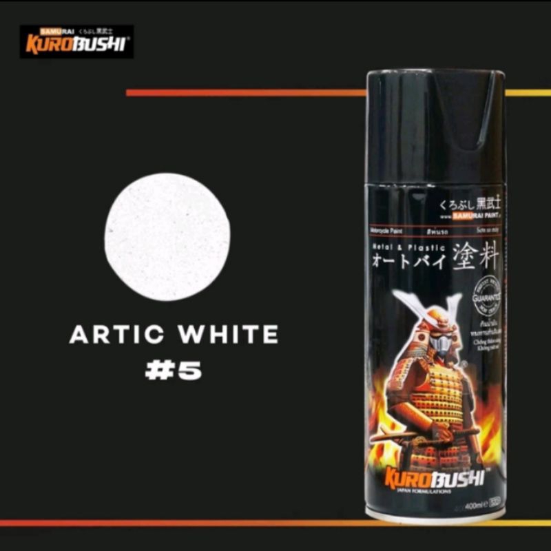 Jual SAMURAI PAINT 5 ARTIC WHITE CAT SEMPROT SPRAY WARNA PUTIH SUSU ...