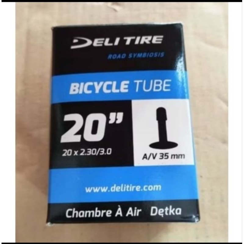 Jual Ban Dalam Sepeda Ukuran 20 x 2.30 / 3.0 Deli Tire AV ( Cop Motor ) | Shopee Indonesia