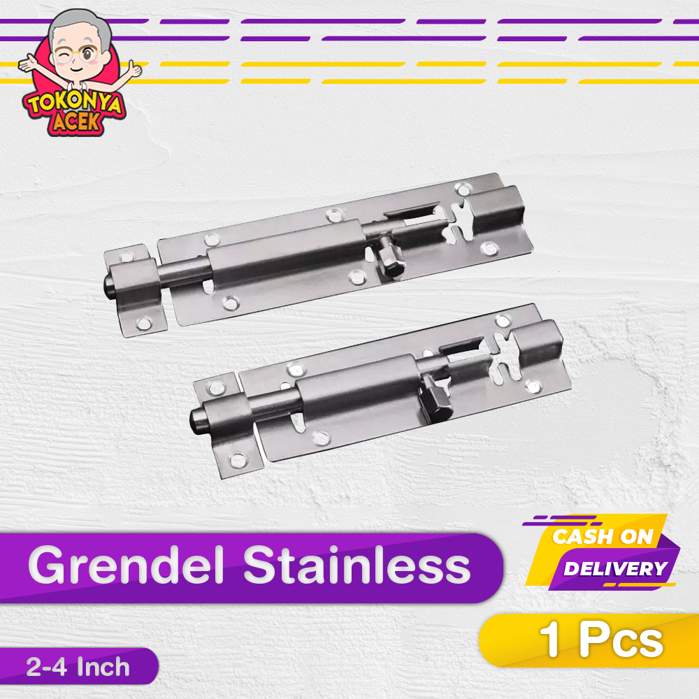 Jual Grendel Slot Pintu Stainless - Kunci Jendela 2 Inch 3 Inch 4 Inch ...