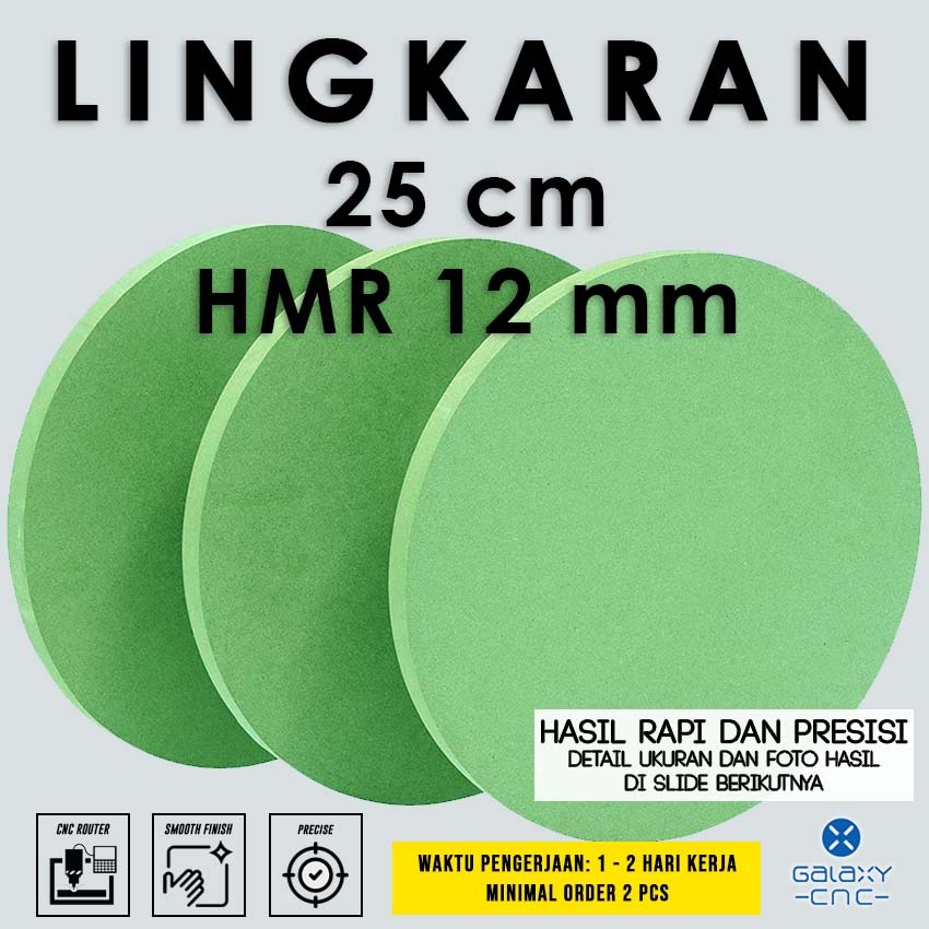 Jual Lingkaran 25 cm - HMR 12 mm - MDF hijau / papan kayu | Shopee ...