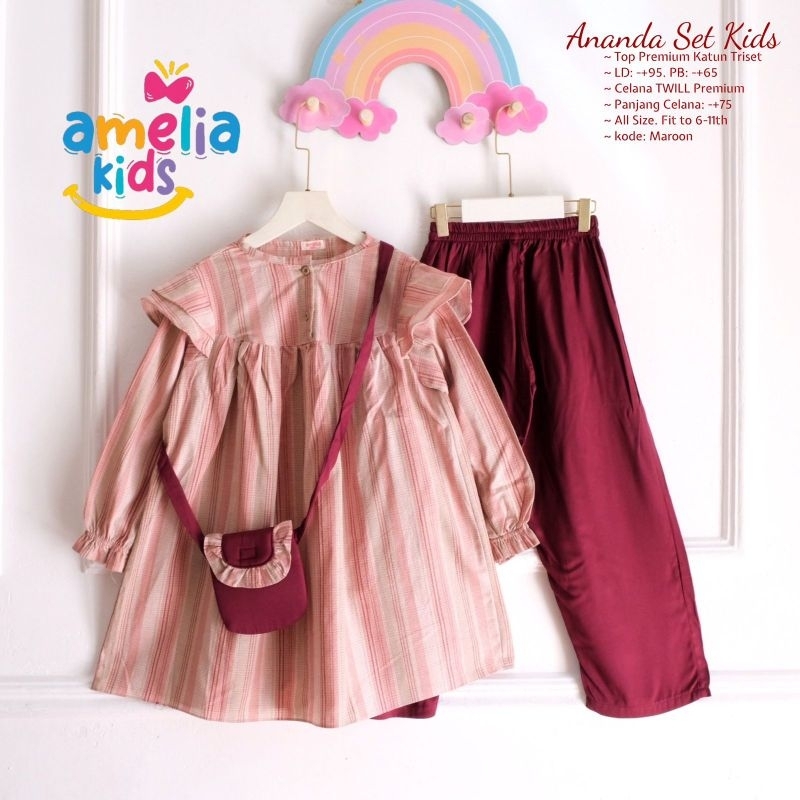 Jual ANANDA SET KIDS BY AMELIA ORIGINAL TERMURAH | Shopee Indonesia