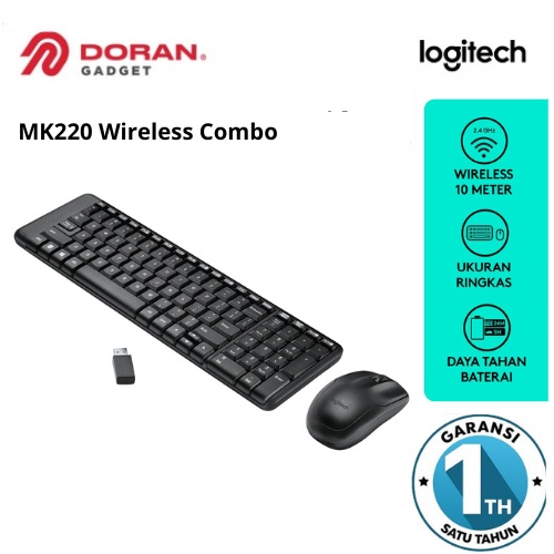 Jual UNIK Logitech Keyboard Dan Mouse MK22 Wireless Original Garansi ...