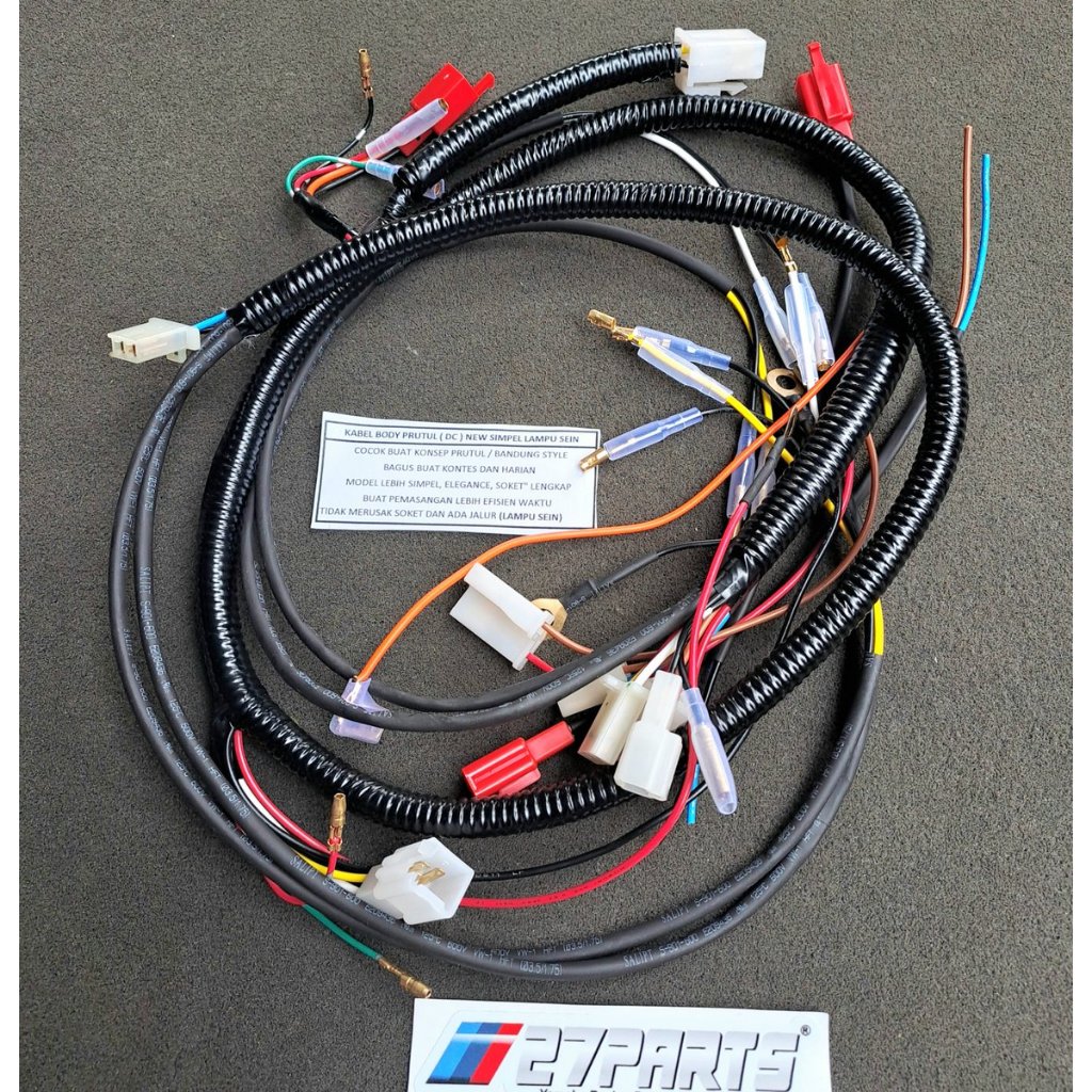 Jual KABEL BODY DC SIMPLE RX KING FULL SOCKET KABEL BODY RX KING PRUTUL ...
