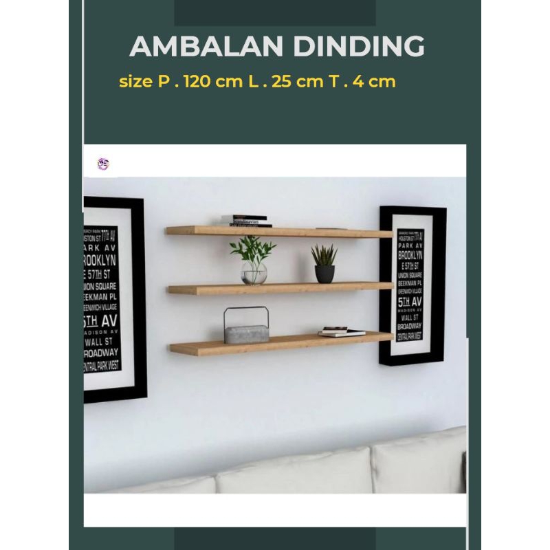 Jual Ambalan dinding 120 cm ( lebar 25 cm tebal 4cm) | Shopee Indonesia