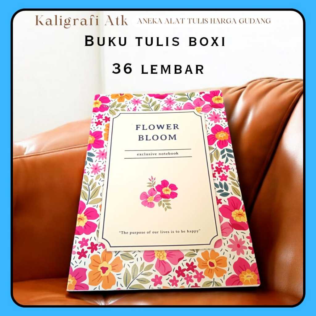 Jual Buku Tulis besar BX 36 lembar motif flower bloom | Shopee Indonesia