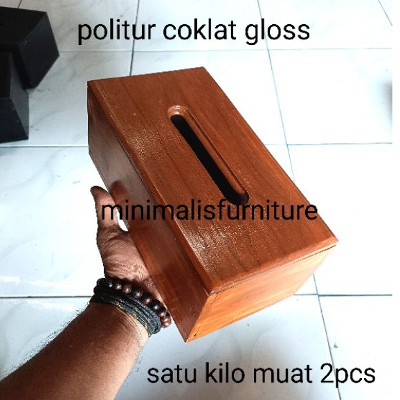 Jual Kotak Tissue Kayu Jati Kampung Asli Ukuran Tisu Besar | Shopee ...