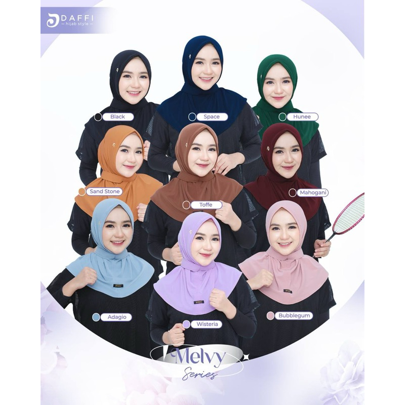 Jual Hijab sport bergo non ped Melvy new arrivals by daffi series | Shopee Indonesia