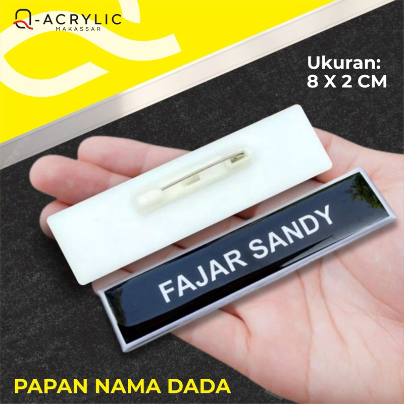 Jual PAPAN NAMA DADA / Name Tag | Shopee Indonesia