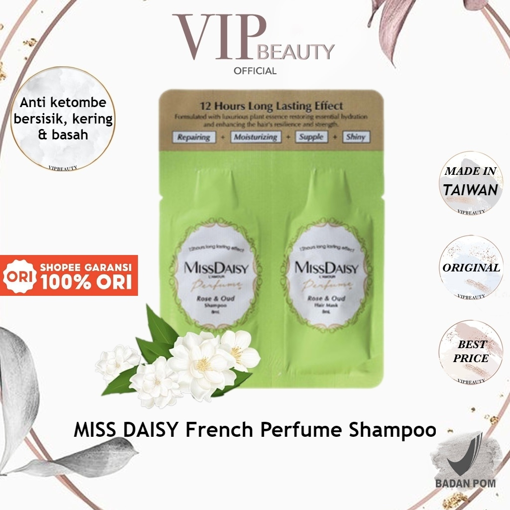 Jual MISS DAISY French Perfume Shampoo Hair Mask Sachet 8ml -| Anti Ketombe | Rontok | Lepek ...