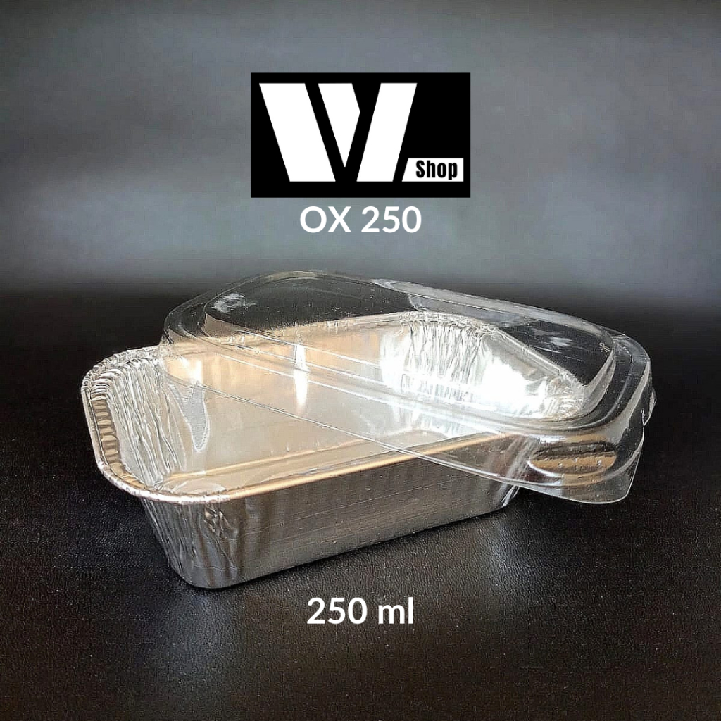 Jual OX-250 Aluminium foil cup 250ml / OX250 Alu Tray / aluminium foil Mentai Dimsum Makaroni ...