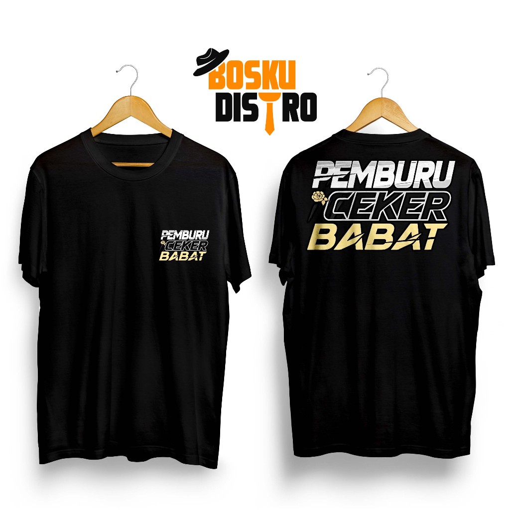Jual BOSKU DISTRO KAOS DISTRO GAMBAR KEREN TYPOGRAPH ART PEMBURU CEKER ...