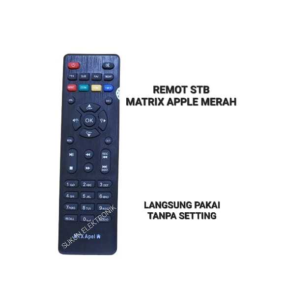 Jual REMOT REMOTE STB MATRIX APPLE MERAH | Shopee Indonesia