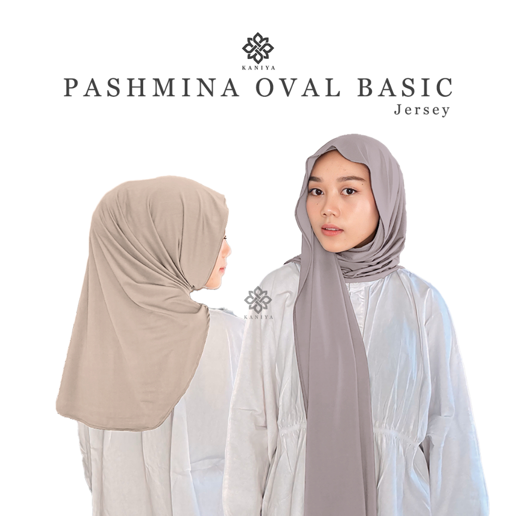 Jual KANIYA - Pashmina Kaos Jersey Oval Basic Size 180 x 40 ~ 69 cm ...