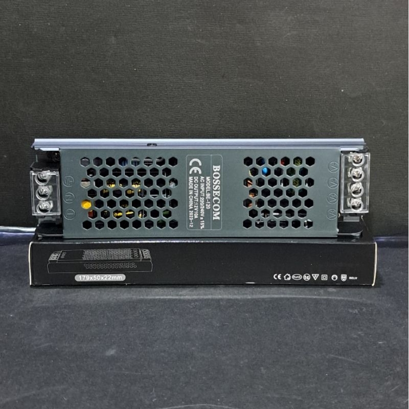 Jual Trafo led strip body slim 12V 10A BOSSECOM | Shopee Indonesia