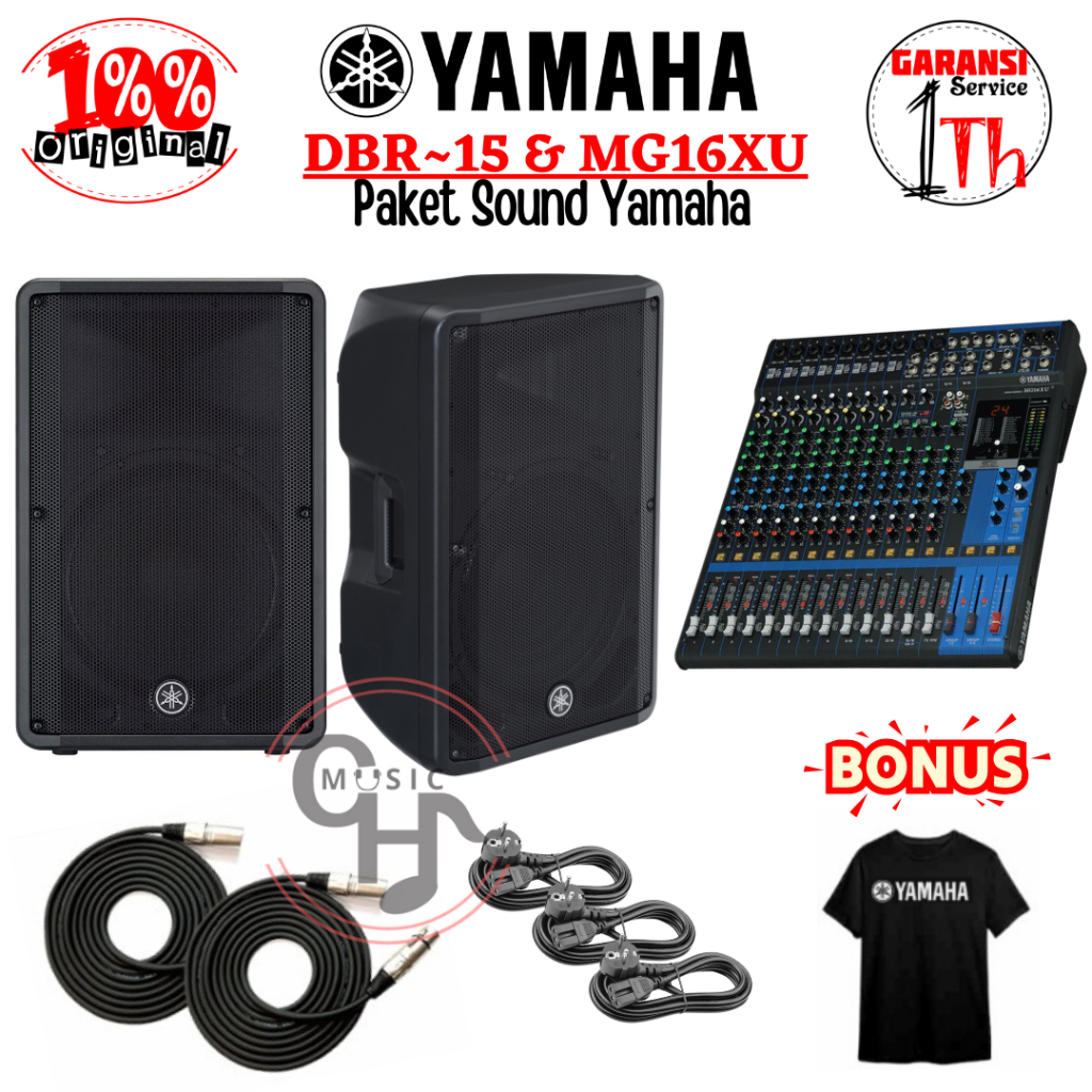Jual Paket Sound Professional Yamaha DBR-15 Yamaha MG-16XU Original ...