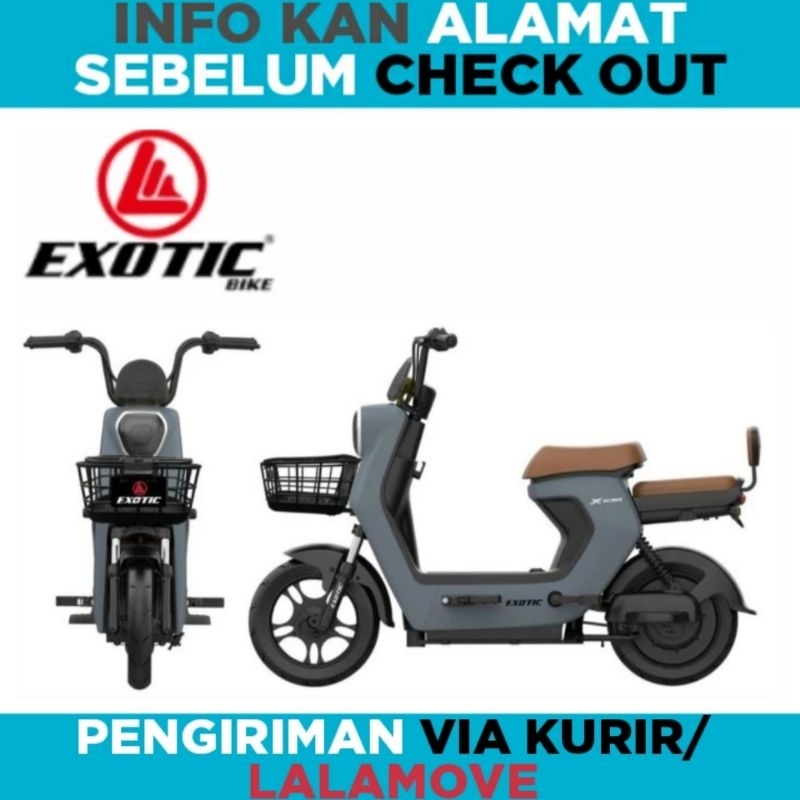 Jual sepeda listrik exotic x630 500watt / exotic x630 / sepeda exotic ...