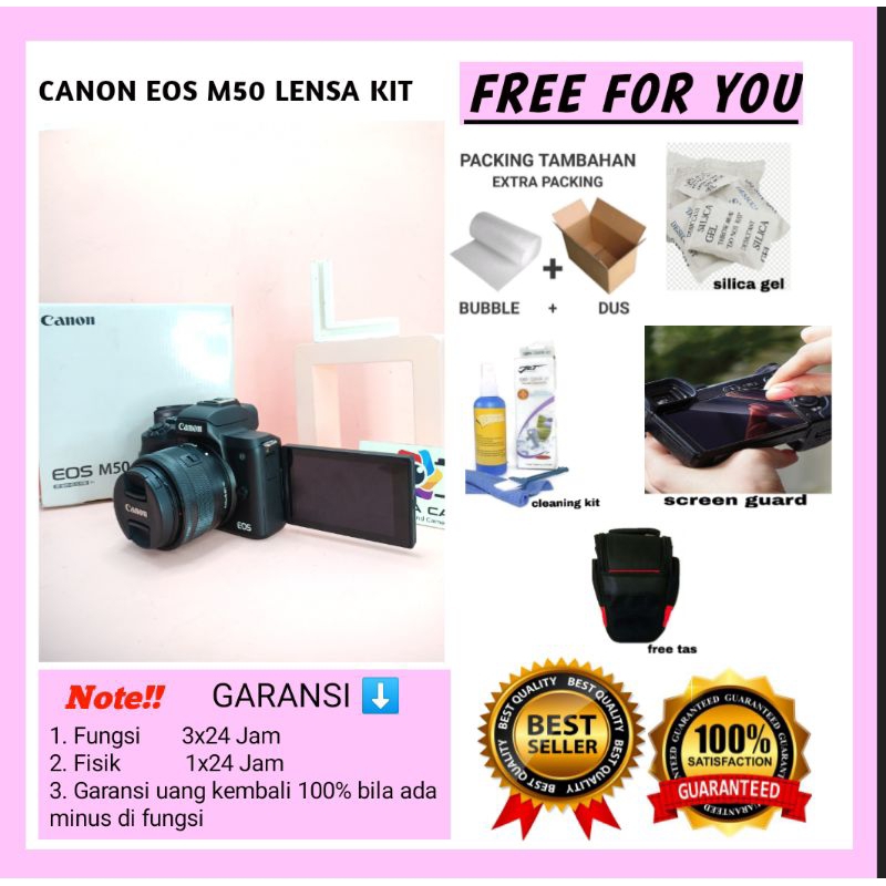 Jual CANON M50 LENSA KIT 15 45mm not CANON EOS M6 M5 | Shopee Indonesia