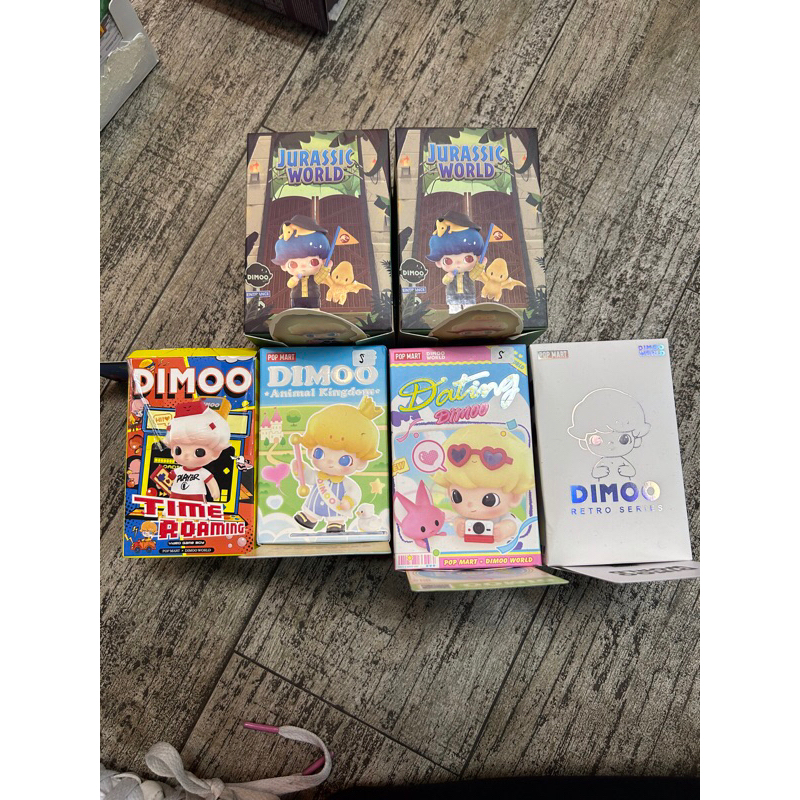 Jual POP MART Dimoo | Red Panda with Apple, Bear Dad, Number D01, Angel ...