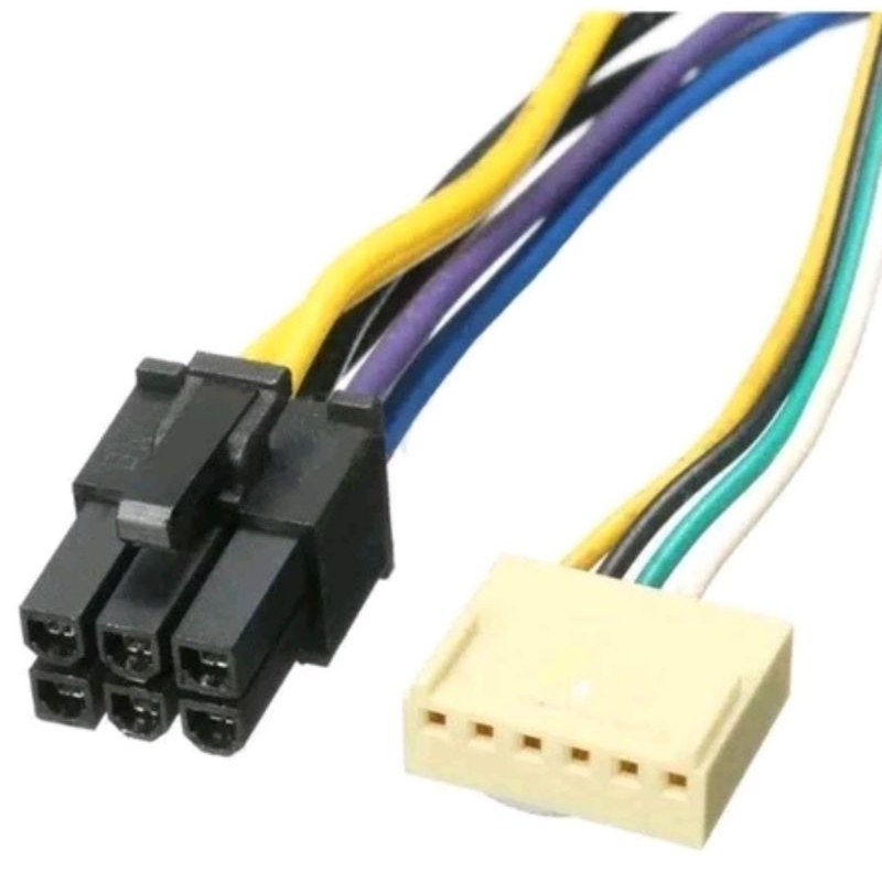 Jual kabel power supply ATX 24pin to motherboard 2-port 6pin suply ...