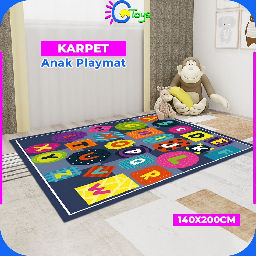 Jual CR-C784 Karpet Lantai Anak Playmate 140X200 / Karpet Kamar Tidur ...