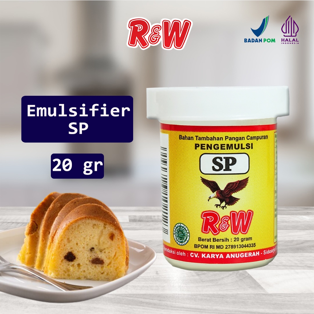 Jual Emulsifier SP Pengemulsi Pelembut Pengembang Kue Roti Rajawali R&W ...
