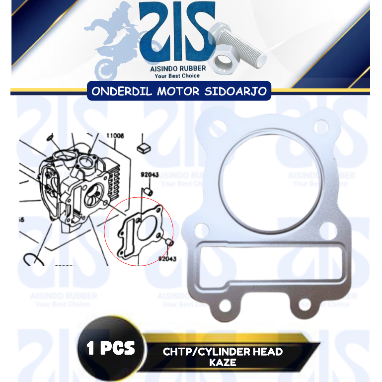 Jual GASKET PAKING HEAD COP KOP ATAS (CHTP) KAZE KUAT PRESISI CHTP ...