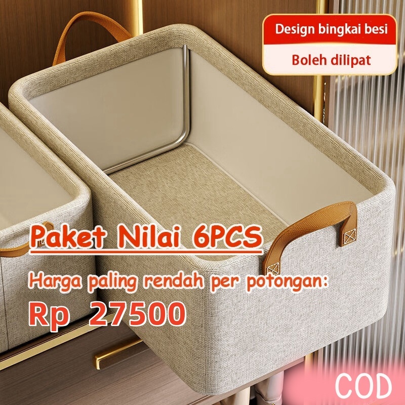 Jual Storage box Lipat kotak penyimpanan baju tahan air box baju mainan ...