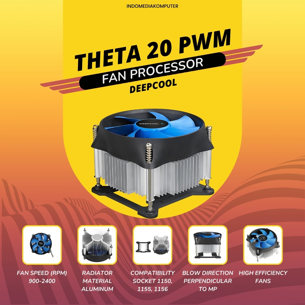 Jual Fan Processor Deepcool Theta 20 PWM Deepcool Theta 20 PWM Fan ...