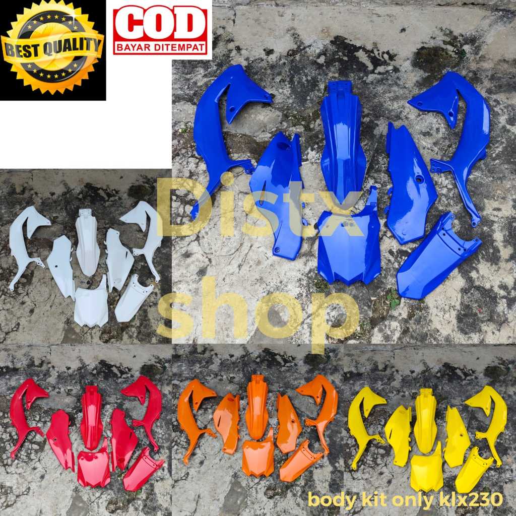 Jual BODY KIT ONLY KLX 230 BODY SET ONLY FULLSET TANPA JOK TANGKI KLX 230 TRAIL SUPERMOTO ...