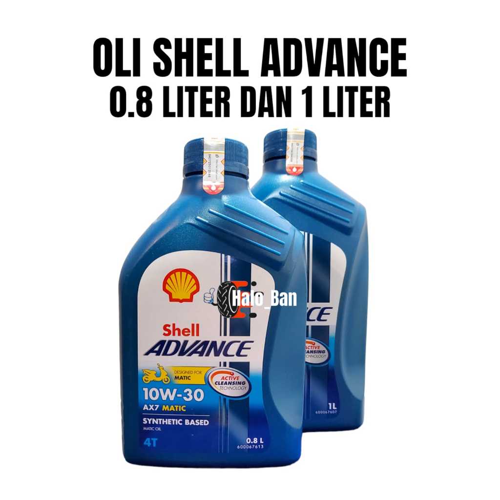 Jual OLI SHELL ADVANCE 0.8 LITER DAN 1 LITER ORIGINAL oli 0.8 liter oli ...